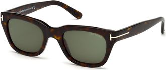 Tom Ford FT0237 SNOWDON Lunettes de soleil, Havana/Vert, 50 mm