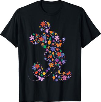 Disney Mickey Mouse Summer Flowers & Fruit Mix Picnic Pose T-Shirt
