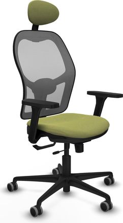 Piqueras y Crespo Ergonomischer Stuhl mit Lendenverstellung Jorquera mit 3D-Armlehnen und festem Kopfteil, ausgestattet mit Syncro/Traslack und eingespritztem Schaum. M