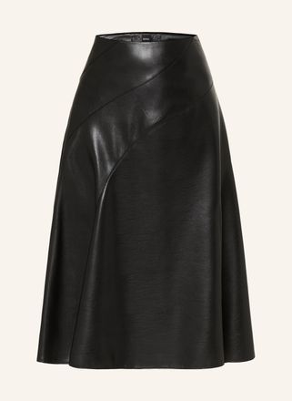 HUGO BOSS Rock Vicena In Lederoptik schwarz
