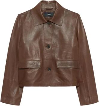 Arma Femme, Vestes, Brun, Taille: 38 FR FEM Vintage Vegetal