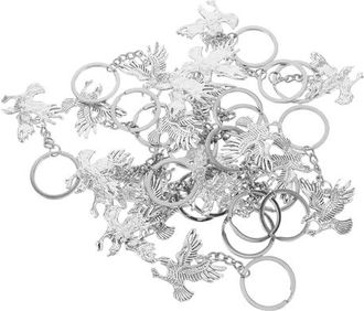 BESTONZON 20 Pi&egrave;ces Porte-cl&eacute;s Aigle Argent&eacute; Breloques Mode pour Sacs &agrave; Main Accessoires Pendants Robustes pour Sacs &agrave; Dos Kawaii Cadeaux No&euml;l &Eacute;l&eacute;gants