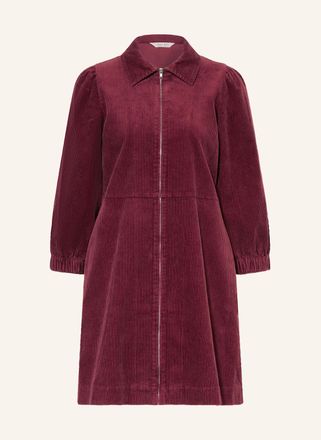 Part Two Hemdblusenkleid Eyvorpw Aus Cord rot