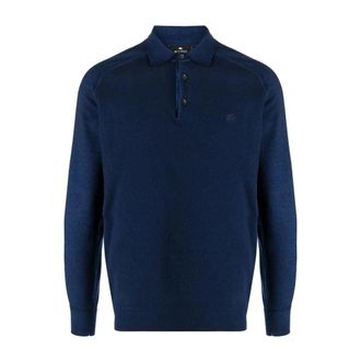 Etro Polo Shirt - - Tops - Herren - Blau - L