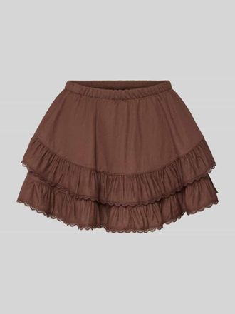 Gina Tricot Minirock aus Viskose-Mix mit Volantsaum Modell Frill