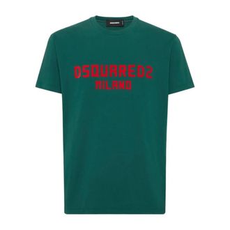 Dsquared2 Cool Fit Milano T-Shirt - - Tops - Herren - Gr&uuml;n - S