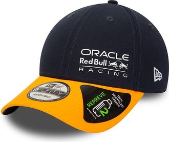 New Era Red Bull Racing Repreve Navy 9FORTY verstellbare Baseballkappe, offizieller Merchandise-Artikel