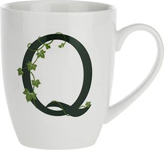 La Porcellana Bianca La porcellana Becher Buchstabe F, wei&szlig;