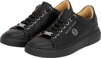 Philipp Plein Low-Top Sneaker - Lo-Top Turnschuhe Hexagon - Gr. 39 (EU) - in Schwarz - f&uuml;r Damen