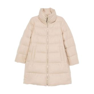 Herno Puder Midi Hoher Kragen Weit Mantel - - Coats - Damen - Rosa - M