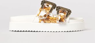 Versace Jeans Couture Sandales &agrave; Talons VERSACE JEANS COUTURE Femme couleur Blanc