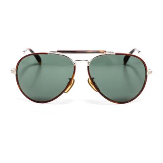 Eyewear by David Beckham Aviator-Sonnenbrille mit Azetat- und Metallrahmen - - Accessories - Herren - Braun - ONE SIZE