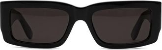 Retro Superfuture lunettes de soleil &agrave; monture rectangulaire - Noir