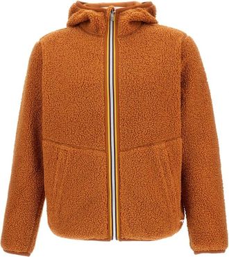 K-Way Homme, Sweatshirts et sweats &agrave; capuche, Orange, Taille: XL Jack Sherpa Polar R&eacute;versible