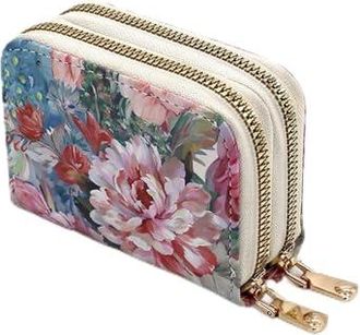 Generic Portefeuille pour cartes de crédit avec blocage RFID pour femme - 11 emplacements pour cartes de crédit avec fermeture éclair, étui fin pour cartes de