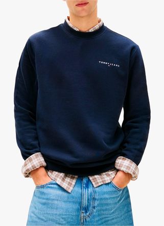 Tommy Hilfiger Sweat droit en coton m&eacute;lang&eacute;