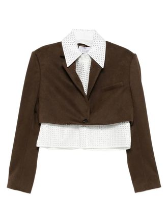 Giuseppe Di Morabito veste courte &agrave; simple boutonnage - Marron