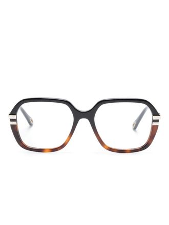 Chlo&eacute; lunettes de vue &agrave; monture carr&eacute;e - Marron