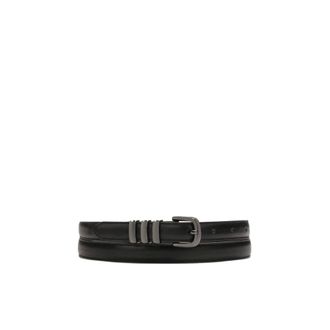 Kazar Femme, Accessoires, Noir, Taille: 110 CM Ceinture noire &eacute;troite avec boucle en m&eacute;tal pistolet