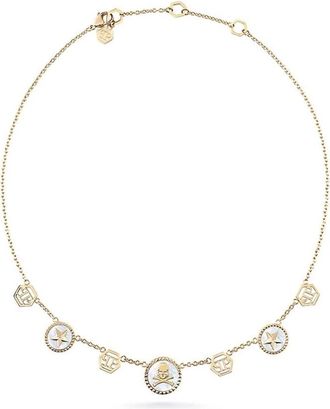 Philipp Plein Femme, Accessoires, Jaune, Taille: ONE Size Mini Logo Cable Chain Necklace