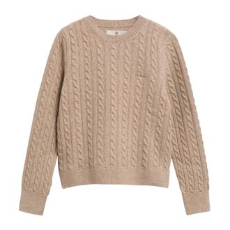 Barbour Ashdown Zopfstrickpullover - - Knitwear - Damen - Beige - L