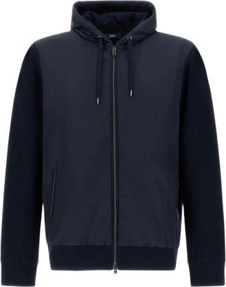 Herno Homme, Vestes, Bleu, Taille: M Veste zipp&eacute;e &agrave; capuche