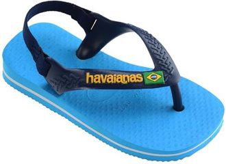 Havaianas 4140577 Baby Brasil Logo II, Sandales Mixte B&eacute;b&eacute;, Turquoise Navy Blue, 25/26