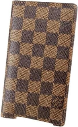 Louis Vuitton unisex, Pre-owned, Brun, Taille: ONE Size Agenda Poche Damier Pre-owned Couverture de carnet