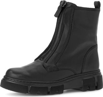 Gabor Damen Biker Boots | Frauen Stiefeletten | Best Fitting | Kurzstiefel | uebergangsschuhe | uebergangsstiefel | schwarz(Altsilber) | 38.5 EU - 5.5 UK