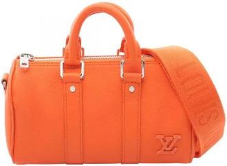 Louis Vuitton Pre-owned Cuir sacs-louis-vuitton - Homme - Pre-owned - Orange - Taille: ONE Size