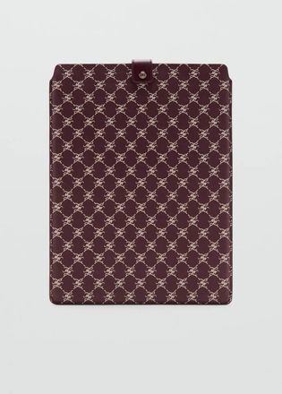 Mango Housse ordinateur portable imprim&eacute; logo bordeaux - Femme - Taille unique - MANGO
