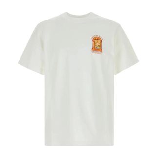 Casablanca Homme, Tops, Blanc, Taille: XL T-Chemises