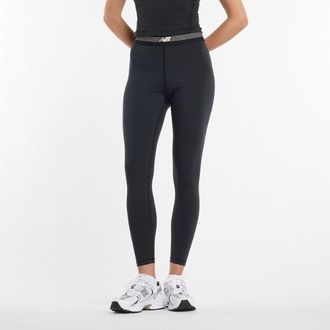 New Balance Damen AC Legging 25 in Schwarz, Poly-Strick, Gr&ouml;&szlig;e XL