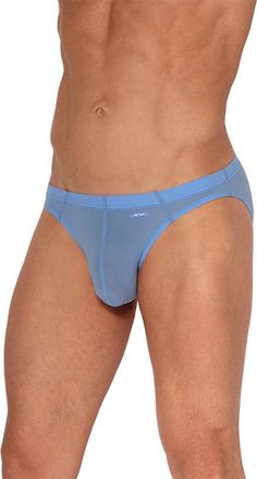 Olaf Benz Herren Slip blau Mikrofaser unifarben