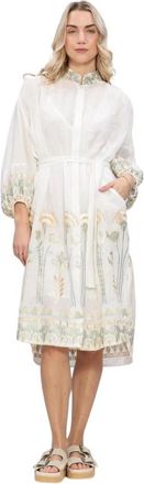 Greek Archaic Kori Femme, Robes, Blanc, Taille: 42 FR S26K-4075057 Midi Dress