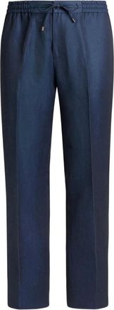 Etro Hose mit Kordelzug - Blau