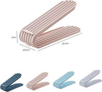 DOITOOL 2 St&uuml;ck Doppelschicht Schuhst&auml;nder aus Langlebigem Material Platzsparendes Schuhregal f&uuml;r Zuhause und B&uuml;ro Praktischer Schuhhalter zur Schuhaufbewahru