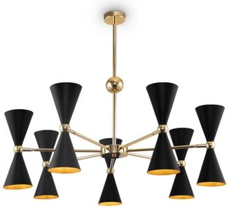 Maytoni Maytoni - Vesper Plafonnier moderne Vesper à 14 lumières, noir et or