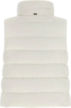 Herno Technical Satin Padded Vest - White