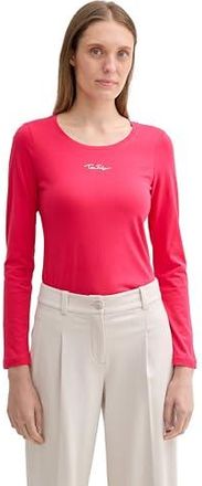 Tom Tailor 1044405 T-Shirt à Manches Longues, 19214-Dawn Pink, L Femmes