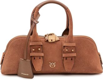 Pinko Pinko, Femme, Sacs, Brun, Taille: ONE Size Bowling Bag