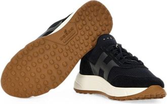 Hogan Mesh and Suede Sneakers - Blue