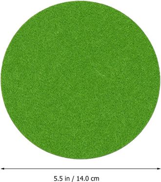 SOLUSTRE 20 St&uuml;ck 14X14cm rutschfeste Filzmatten M&ouml;belgleiter Gr&uuml;n Blumentopf Schutzmatten Isolierende Wasseruntersetzer f&uuml;r Haushalt