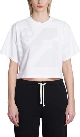Autry Grafikdruck Baumwoll-T-Shirt - - Tops - Damen - Wei&szlig; - M