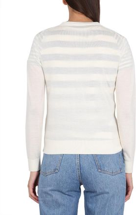 Tory Burch Wool-Silk V-Neck Cardigan - Multicolor