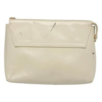 Loewe Pre-owned Leder clutches - - Pre-owned - Damen - Wei&szlig; - ONE SIZE