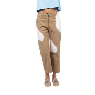 Nine In The Morning Lavinia Crop Hose - - Trousers - Damen - Beige - W26