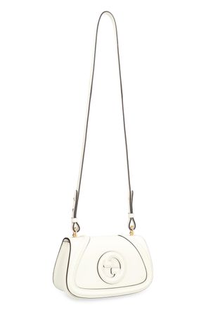 Gucci Womens Leather Shoulder Bag Blondie Dusty White Calfskin