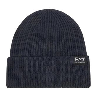 Emporio Armani Homme, Accessoires, Bleu, Taille: M Bonnet c&ocirc;tel&eacute;