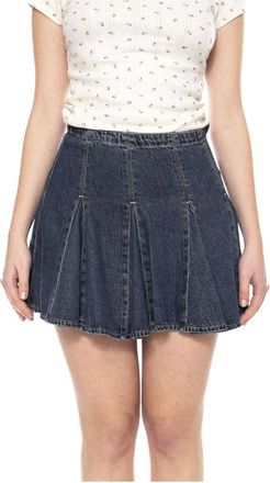 Levi's Femme, Jupes, Bleu, Taille: W30 Godet Mini Skirt